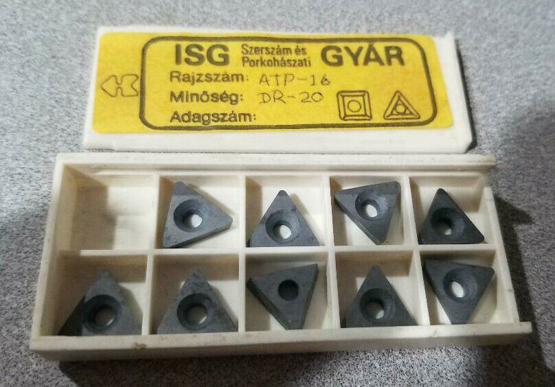 9 Pcs ISG GYAR ATP-16 DR-20 Lathe Mill Carbide Inserts New Tools
