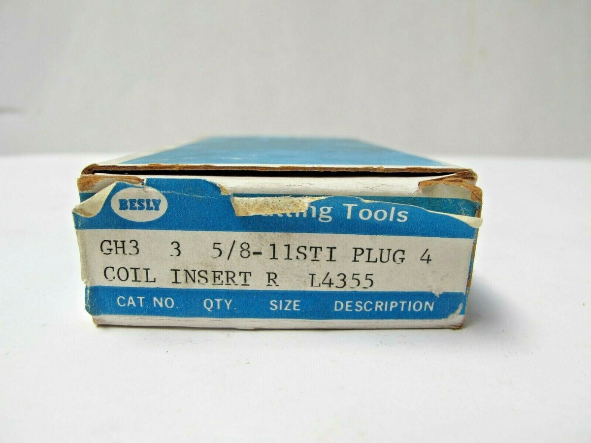 Lot of 3 Besly Tap 5/8-11 STI 4 FLUTE COIL INSERT L4355 NEW MADE IN TH