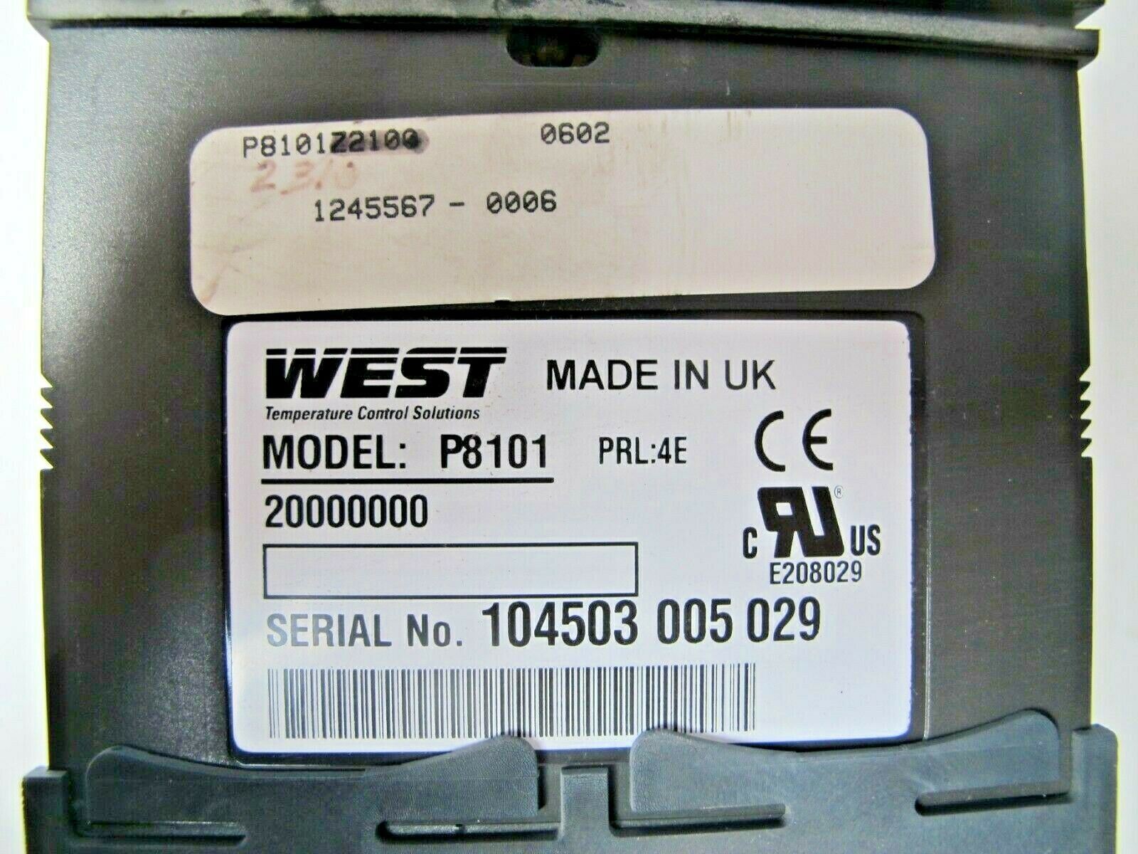 WEST Temperature Controller Model P8101