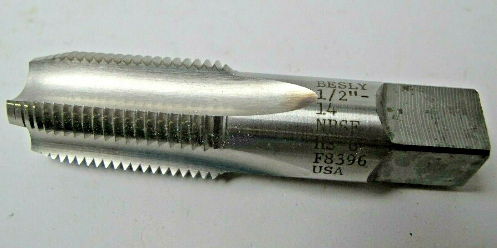 1 Besly Tap 1/2" - 14 NPSF HS 4 Flutes Brand New Made in USA