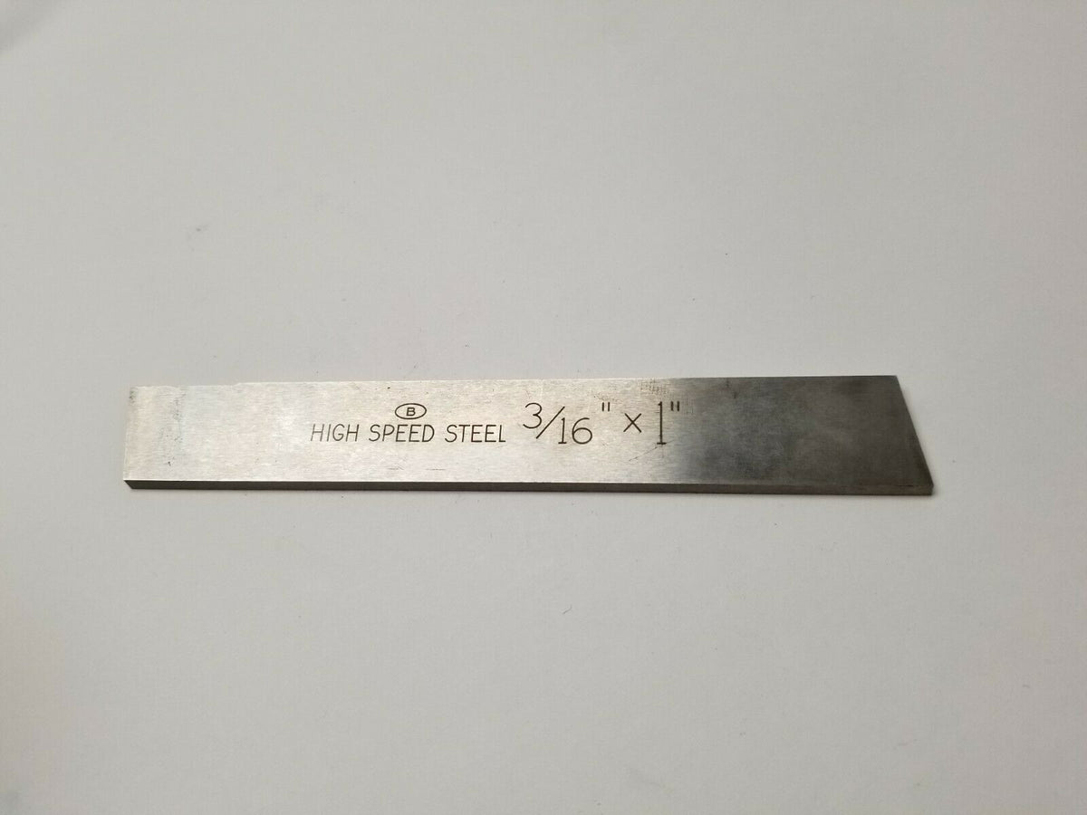 3/16 x 1" x 6-1/2" Lathe Tool Cutting HSS Bit Blank Besly USA High Spe