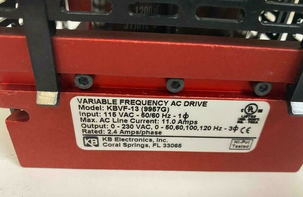 KBVF-13 variable frequency AC Drive KB Electronics