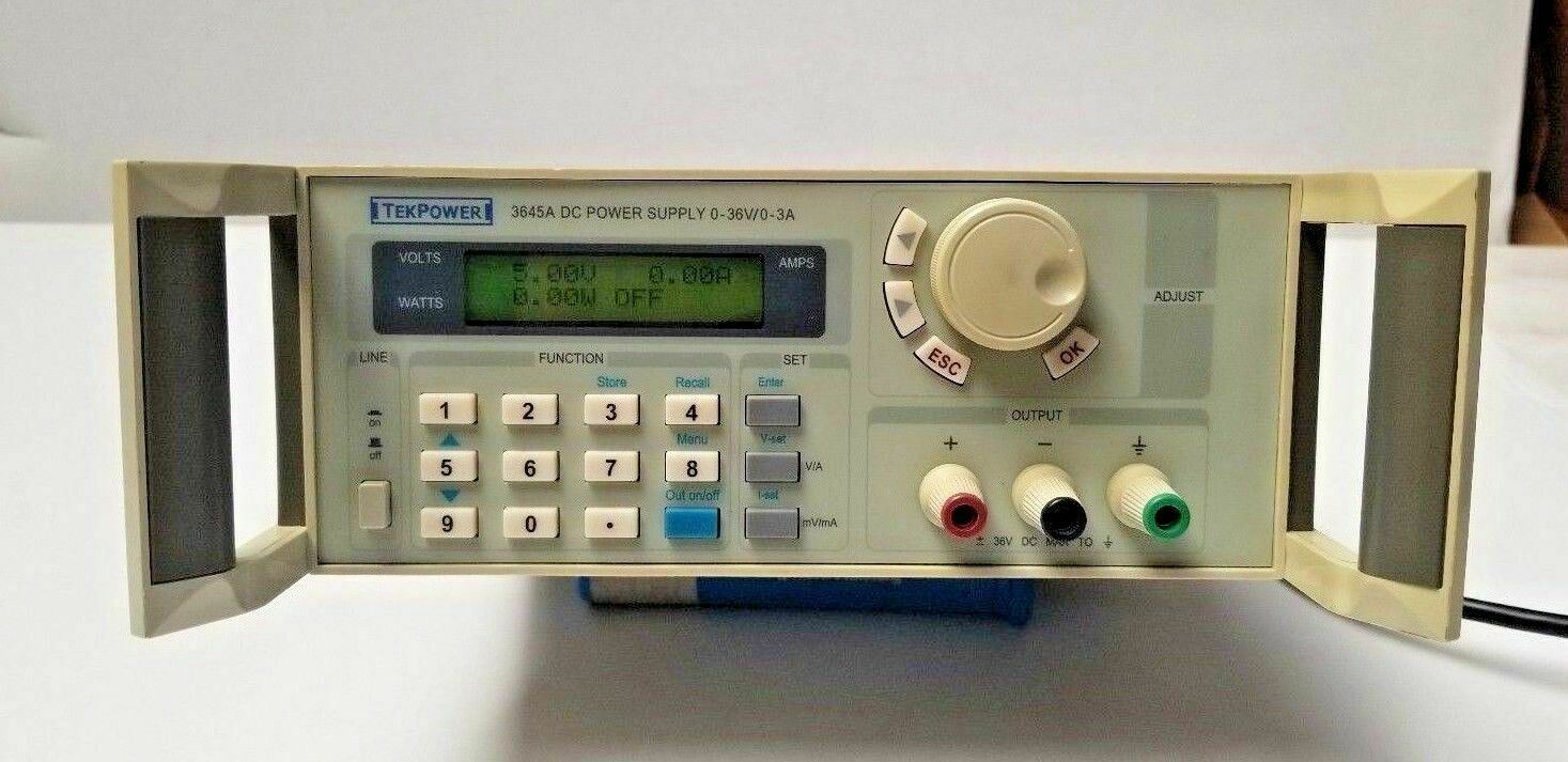 Tekpower TP 3645A Programmable Variable DC 0-36V 0-3A Power Supply PWR