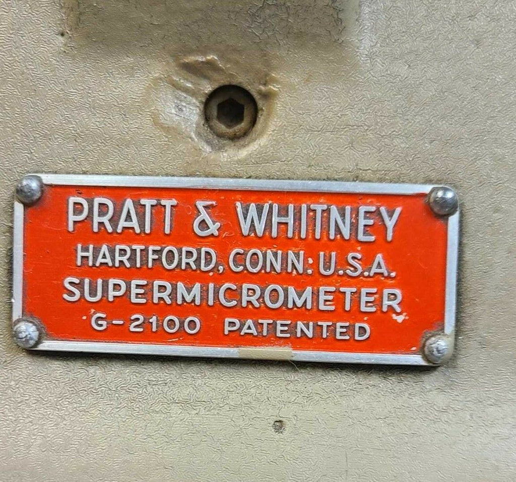 Pratt & Whitney Supermicrometer G-2100 Precision Measuring Machine