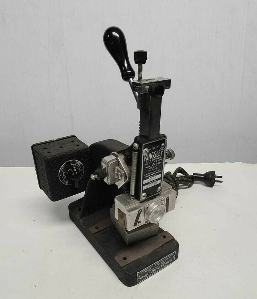 Vintage Hot Foil Stamping Machine KINGSLEY Model M85-W Made in USA