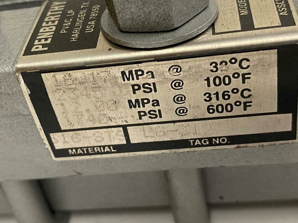 Penberthy Model RM Liquid Level Gage 1RM8 1 Section Glass