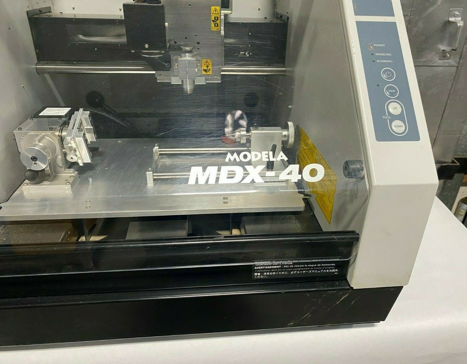 Roland Modela MDX-40 3D Engraver CNC Mill Desktop Benchtop With 4th Ax
