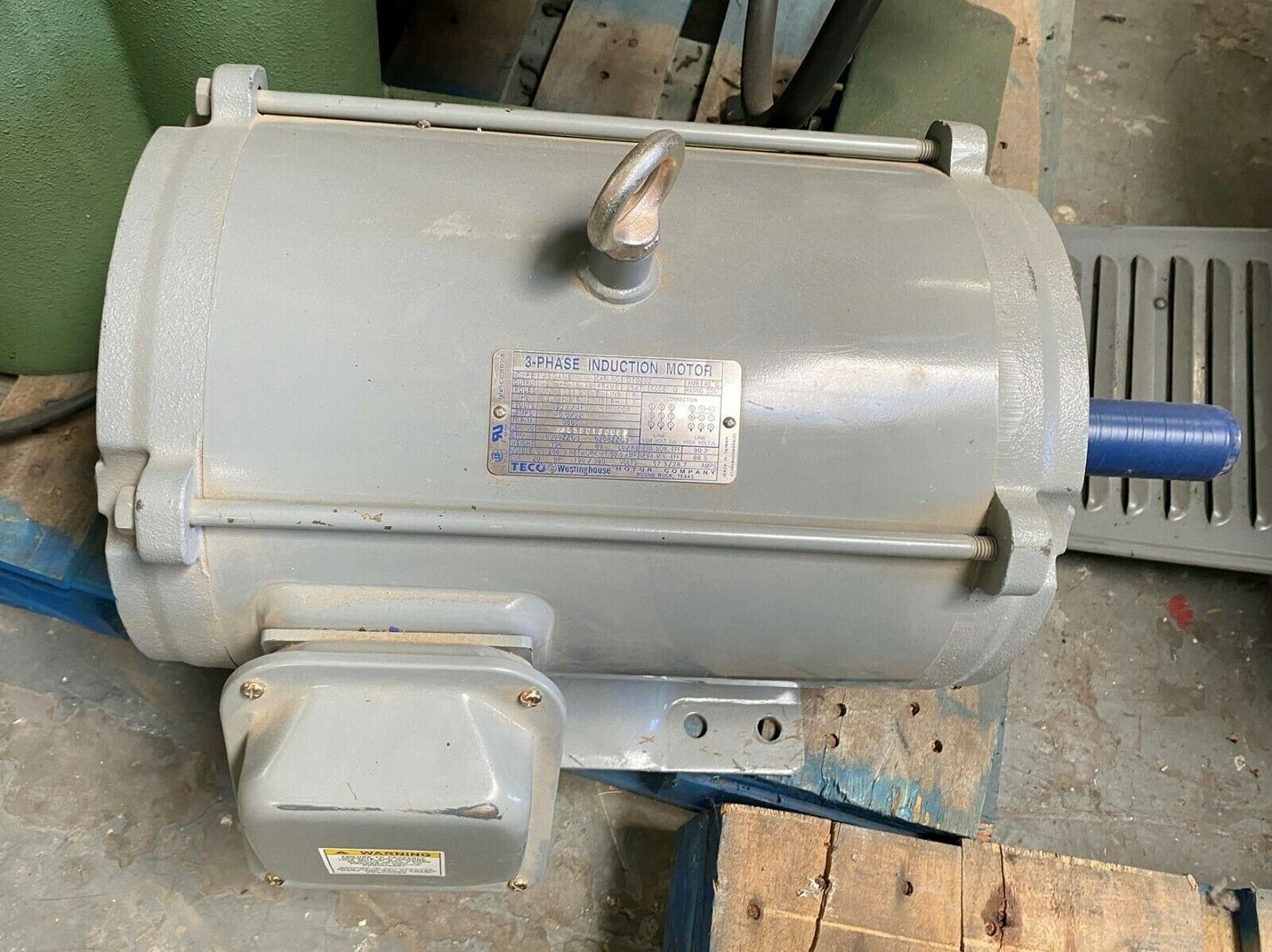 Teco Westinghouse 20HP 3 Phase Induction Motor 3505 RPM 230 460 Volt