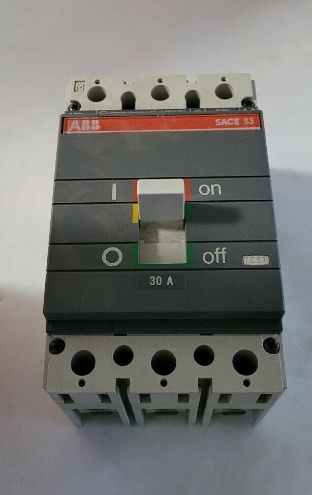 ABB S3N SACE S3 Circuit Breaker 30A 3P 480V S3N030TCC