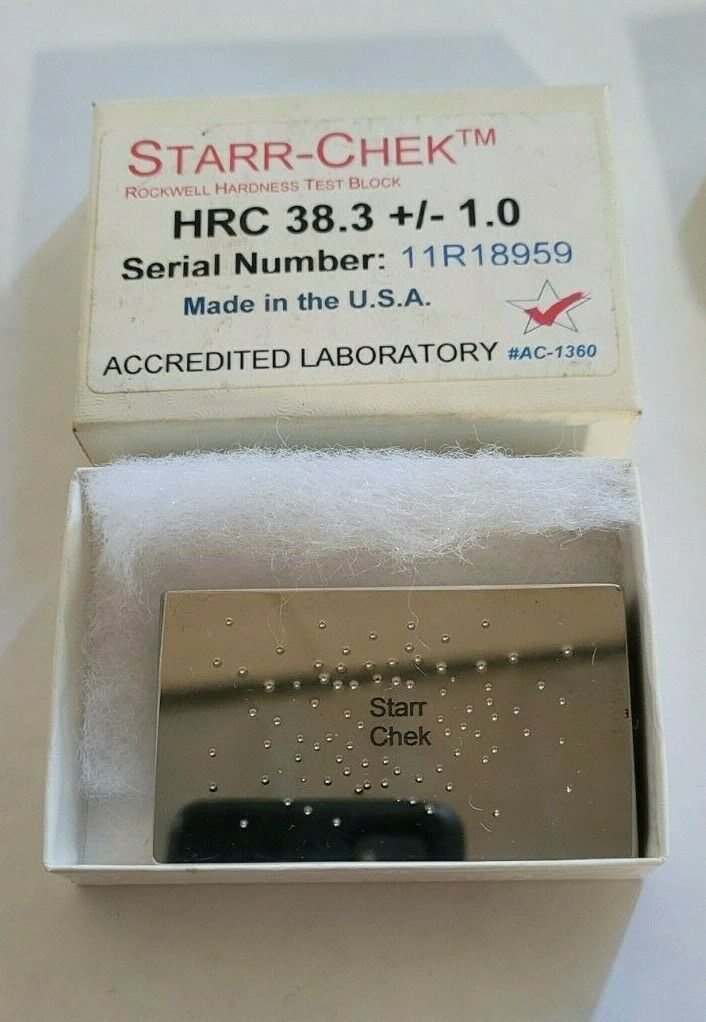 STARR-CHEK HRC 38.3 +/- 1.0 11R18959 ROCKWELL TEST BLOCKS