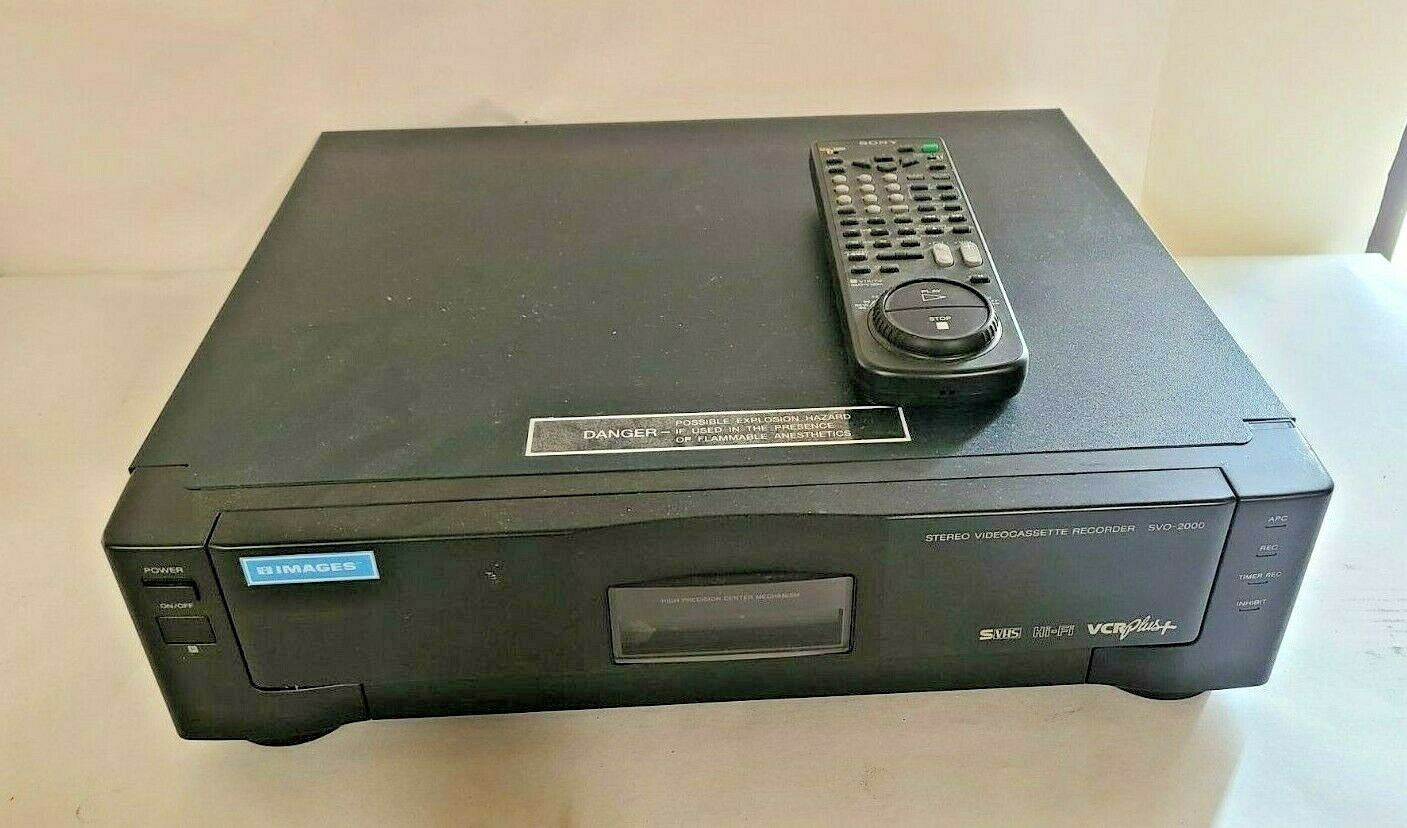 Sony SVO-2000 S-VHS SVHS Player Recorder HiFi Stereo VCR NTSC