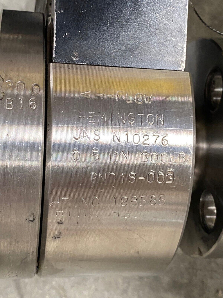 Remington 0.5 Inch Valve Pressure Class 300 ANSI Material Hastelloy C2