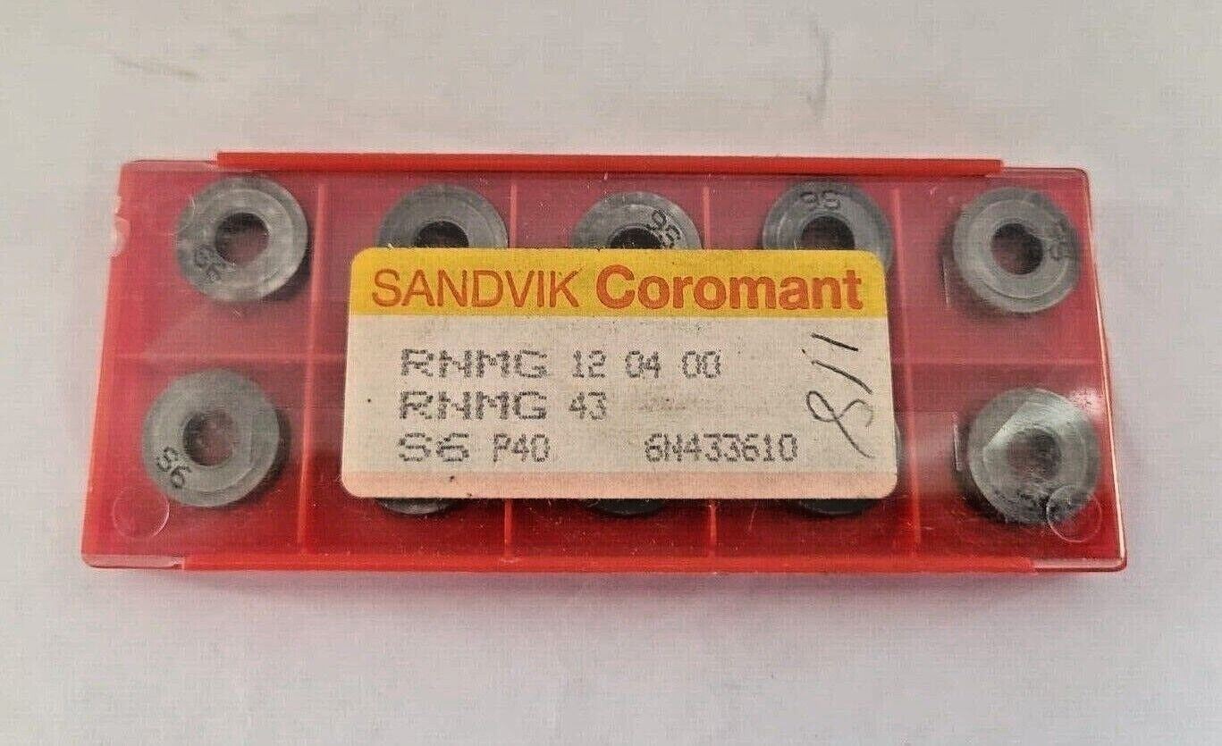 SANDVIK Coromant RNMG 43 12 04 00 S6 P40 Lathe Carbide Inserts 10 Pcs