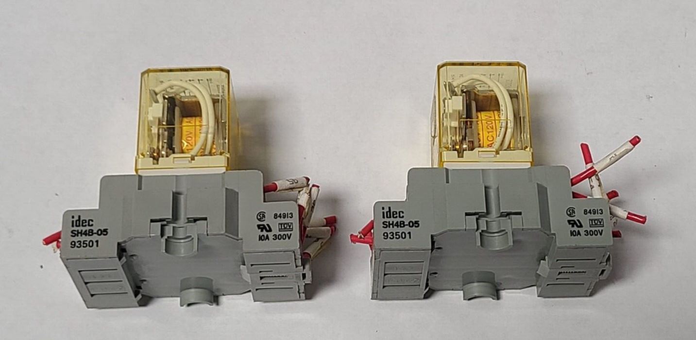 Lot of 2 IDEC SH4B-05 SH4B-05 Relay Socket