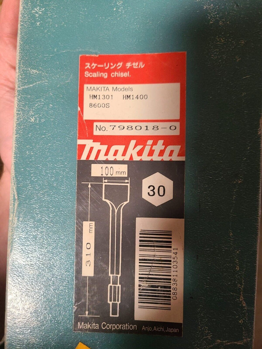 Makita Scaling Chisel HM1301 HM1400 8600S 7980118-0 100 mm x 310 mm