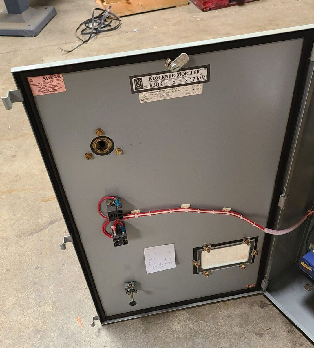 Klockner Moeller Selectric Control Panel Electric Industrial Water Sys