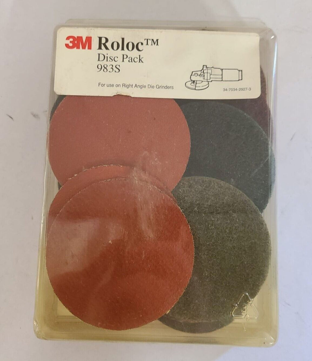3M Roloc Disc Pack 983S Unitized Wheel Various 3 inch Discs Scotch-Bri