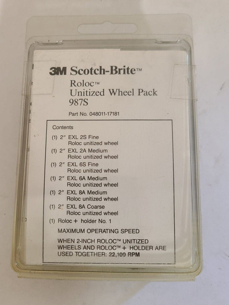 3M Roloc Disc Pack 987S Unitized Wheel Various 2 inch Discs Scotch-Bri