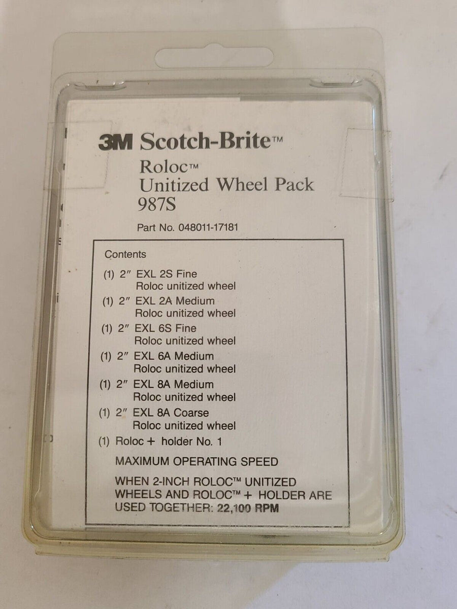 3M Roloc Disc Pack 987S Unitized Wheel Various 2 inch Discs Scotch-Bri