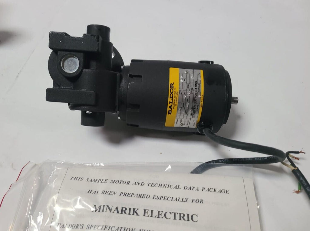 Baldor Electric 20-BF-0 1/25 Hp 90 DC Motor Reducer Ratio 40 DCPM 3096