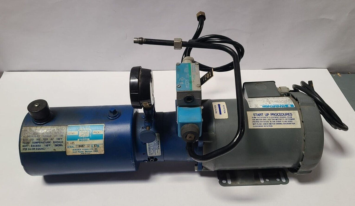 Monarch Hydraulics M-405 MARATHON 1-1/2 HP AC ELECTRIC MOTOR 1725 RPM
