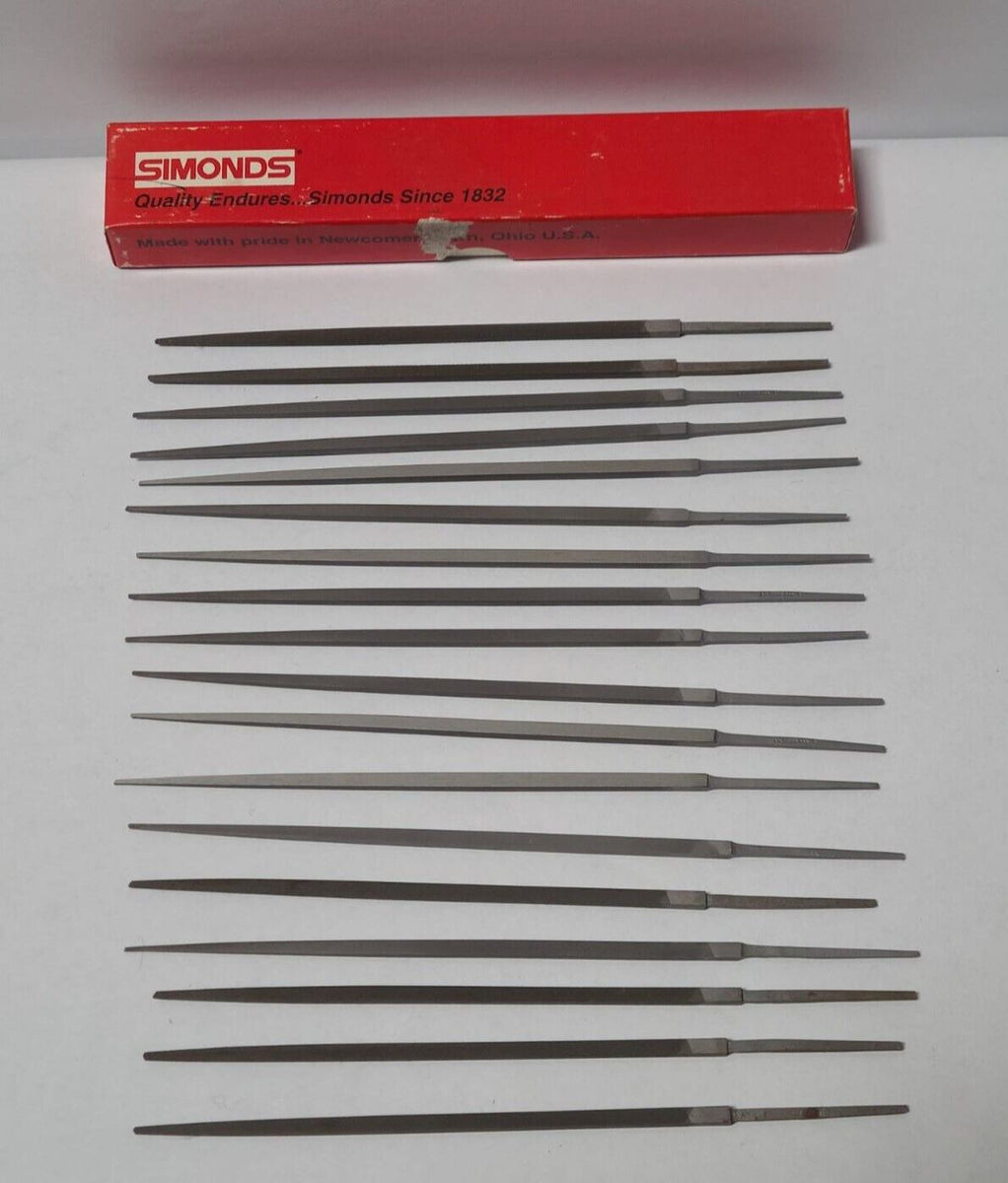 18 Pcs Simonds 6” File Square 64-209500 New USA