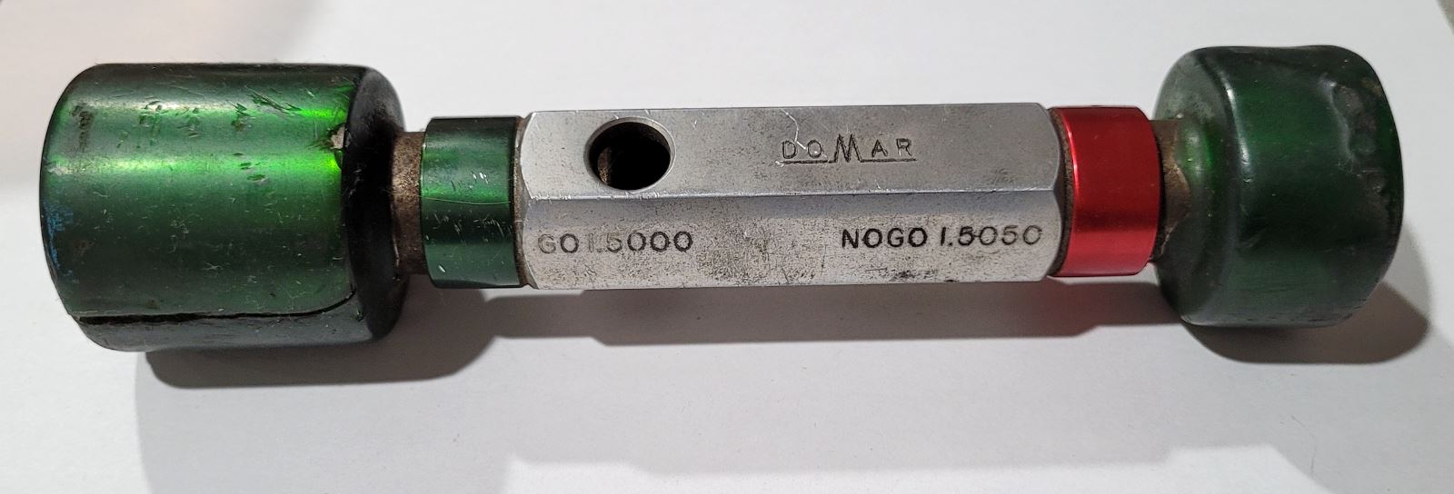 DoMAR Pin Plug Gage GO & NO GO Go 1.5000 & NOGO 1.5050