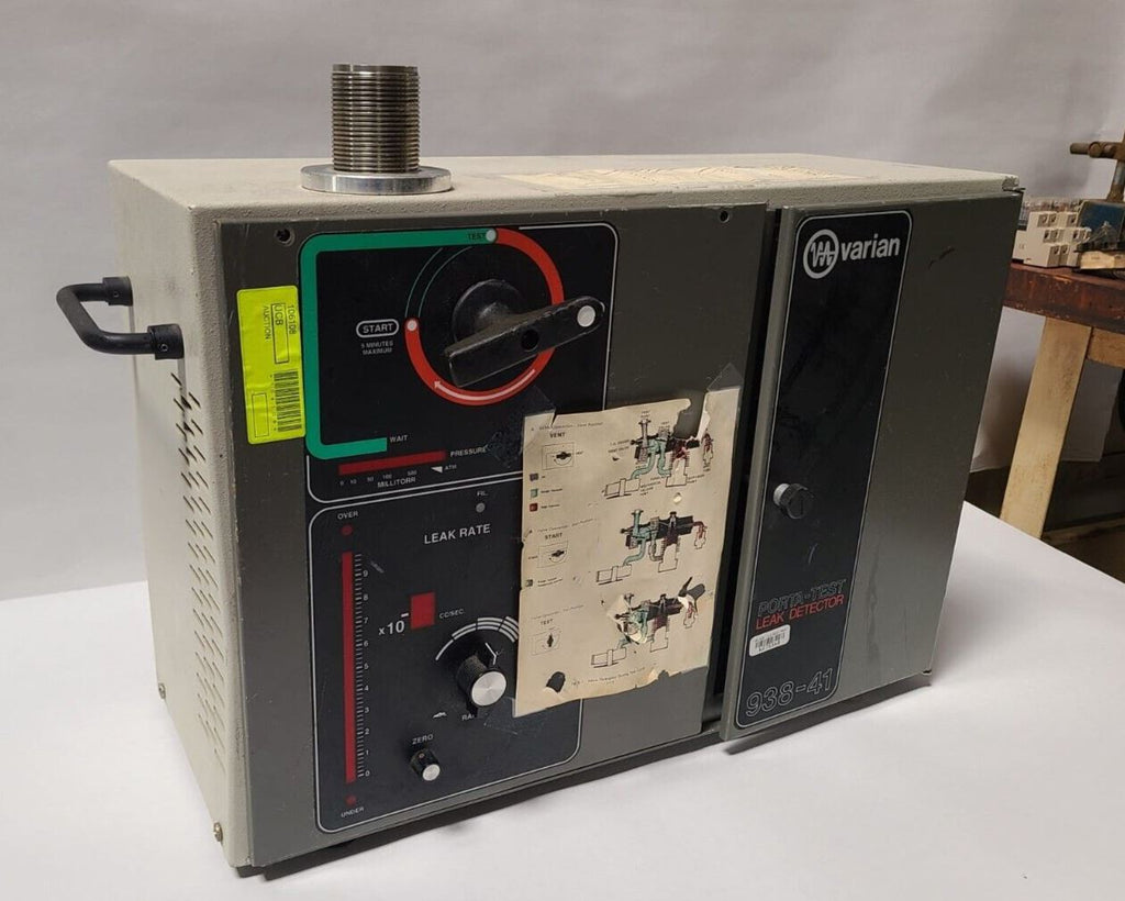 Varian 938-41 Helium Leak Detector Mass Spectrometer Porta Test