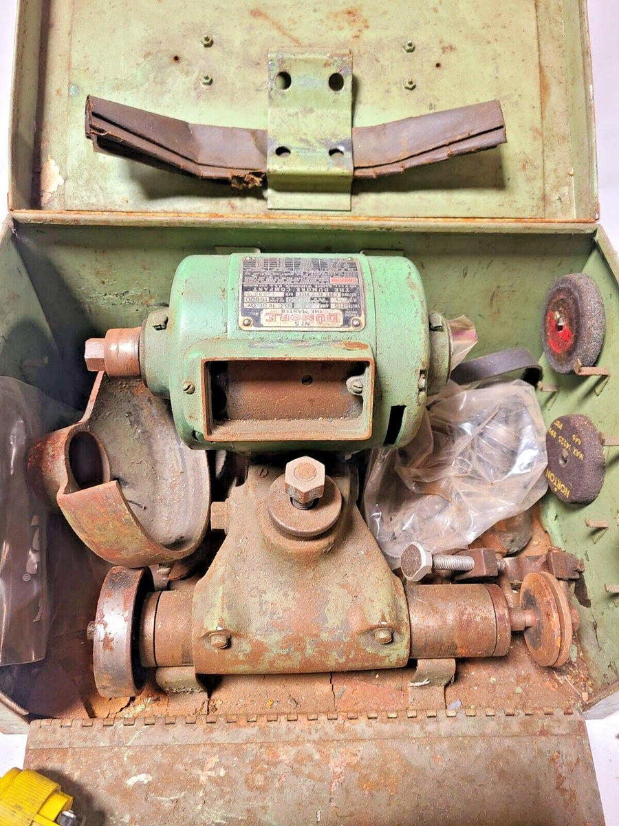 Dumore 1/2 HP Lathe Tool Post Grinder With Metal Case