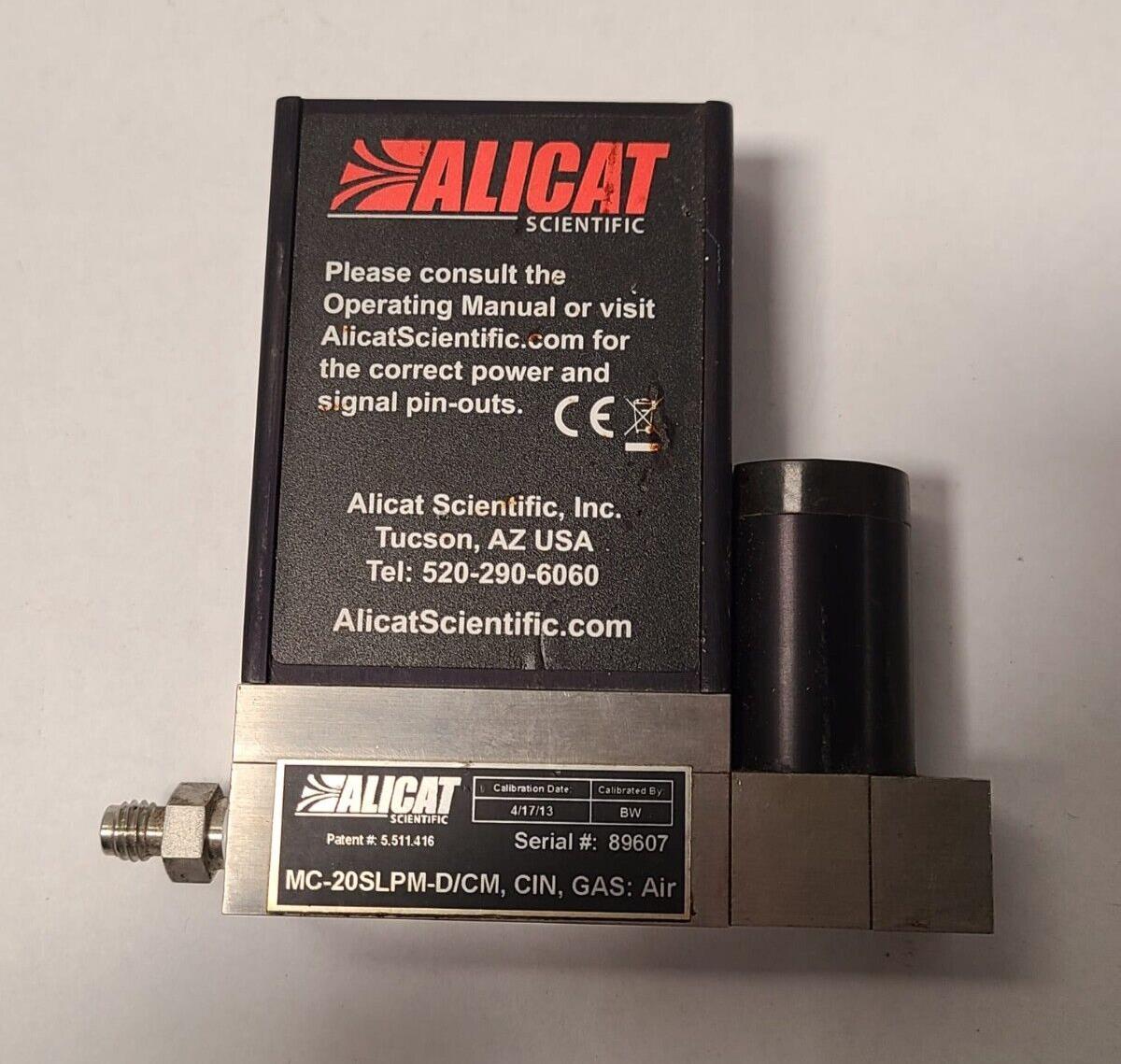 Alicat Scientific MC-20SLPM-D/CM CIN, GAS Digital Mass Flow Meter Cont