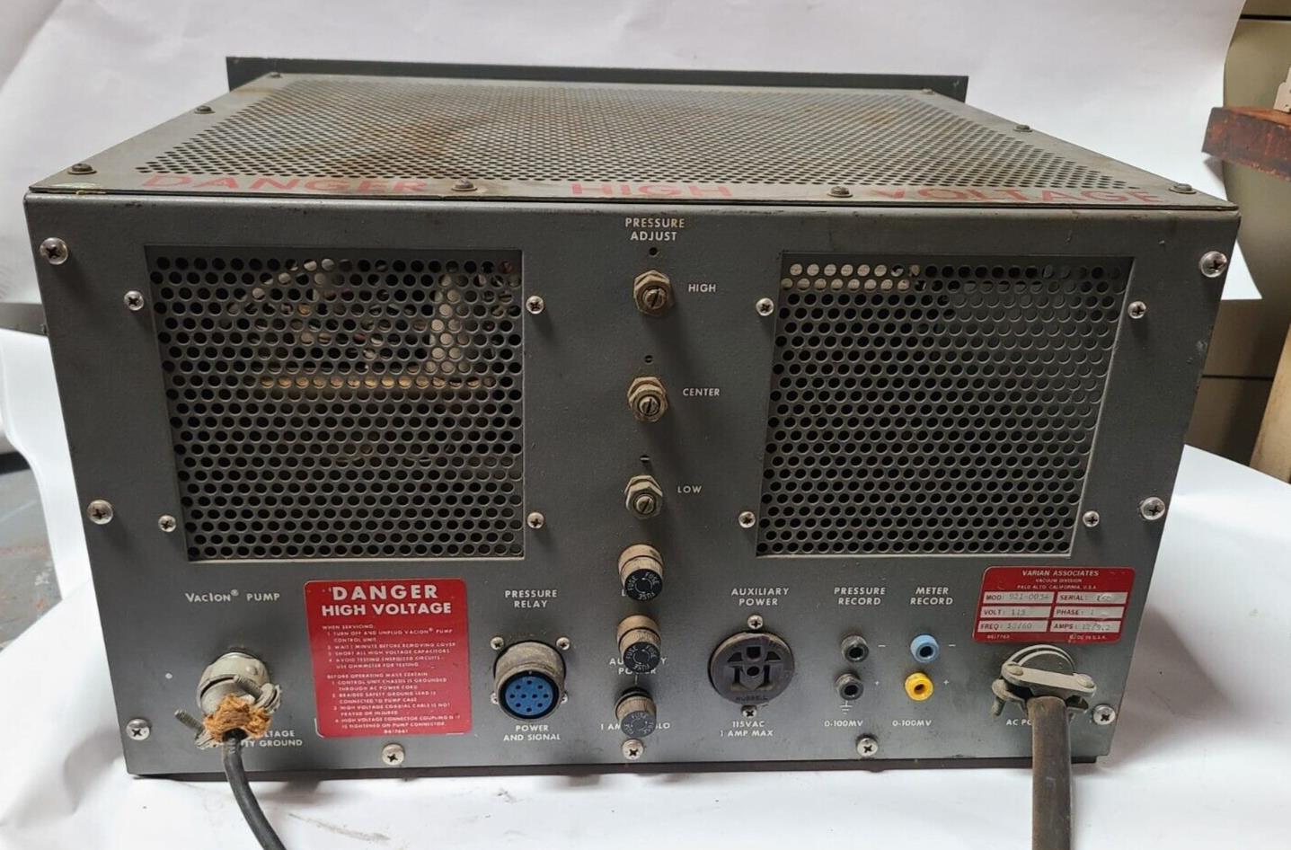 Varian Vacion Vacuum Pump Control Unit 921-0034