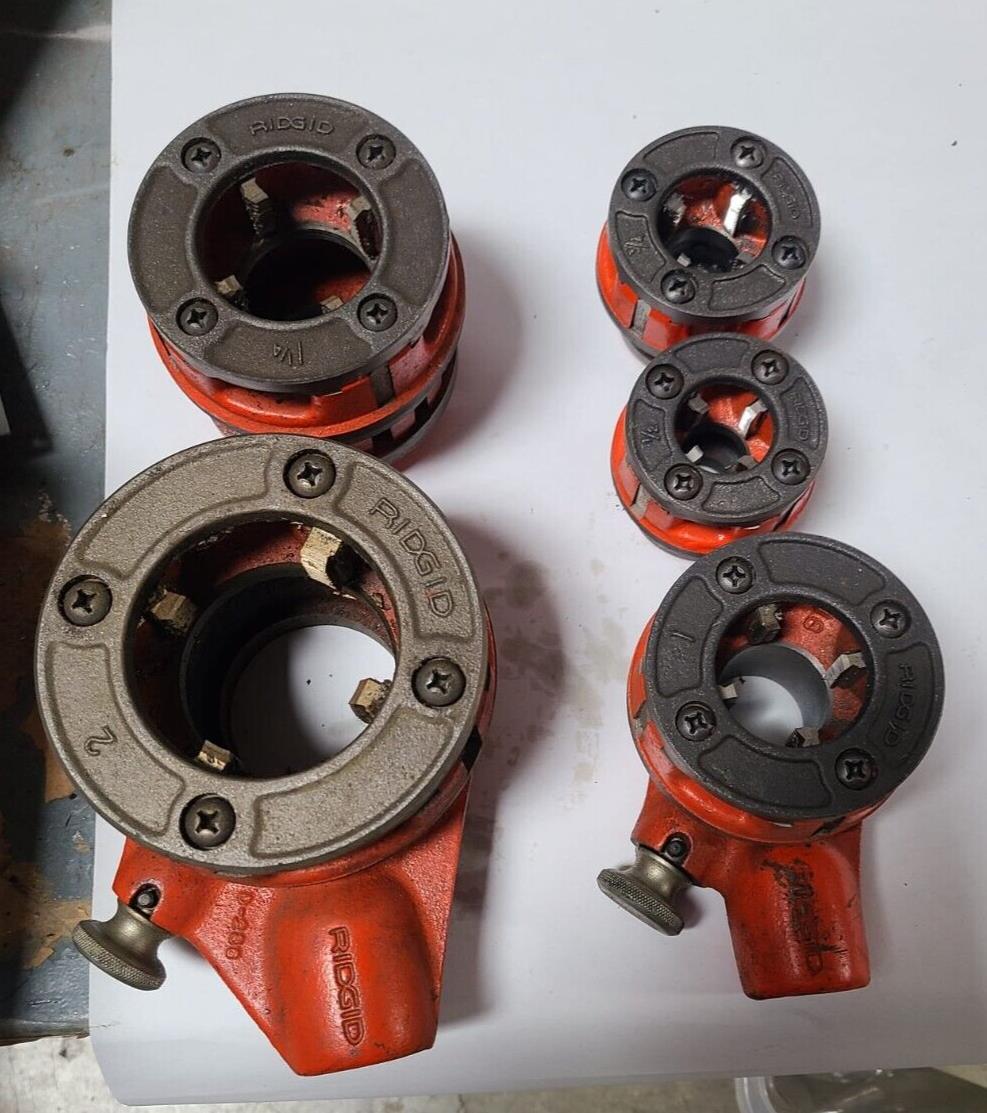Rigid pipe threading dies tapping 1/2" 3/4" 1" 1-1/4" 2"