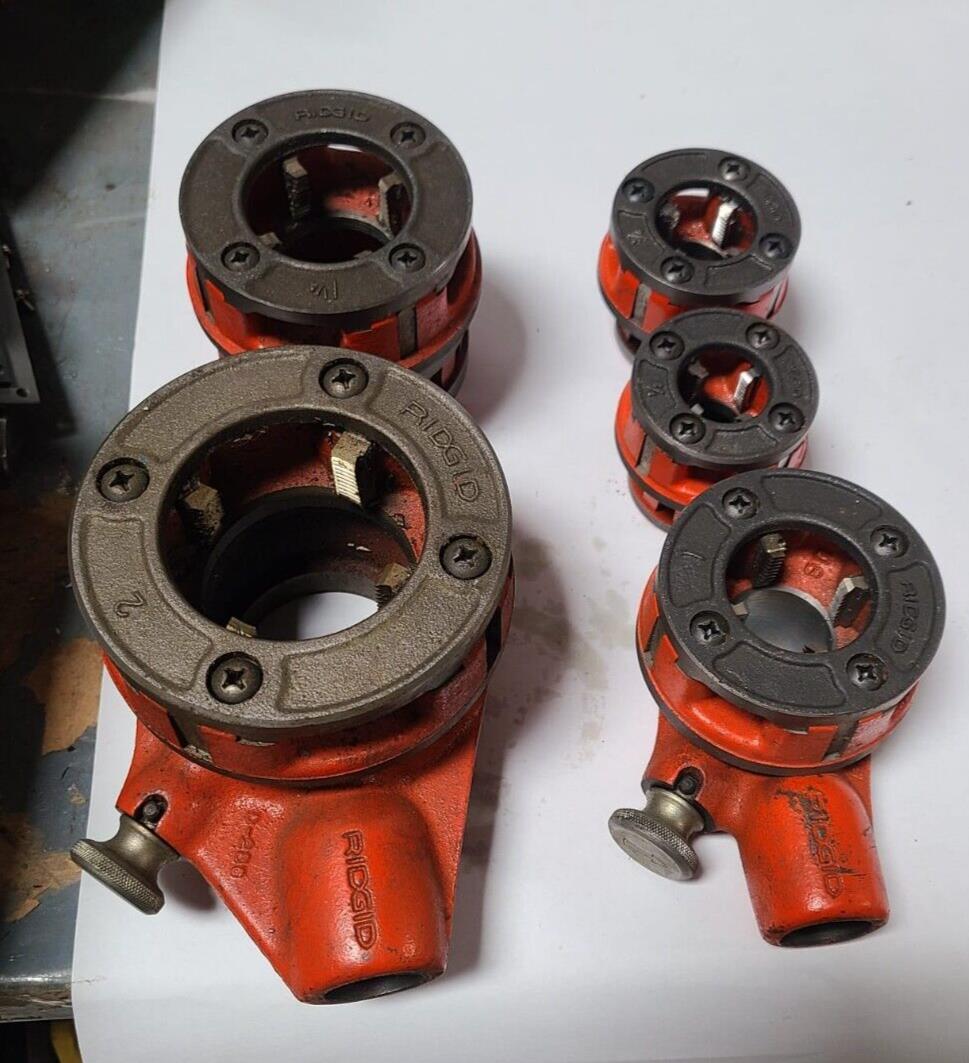 Rigid pipe threading dies tapping 1/2" 3/4" 1" 1-1/4" 2"