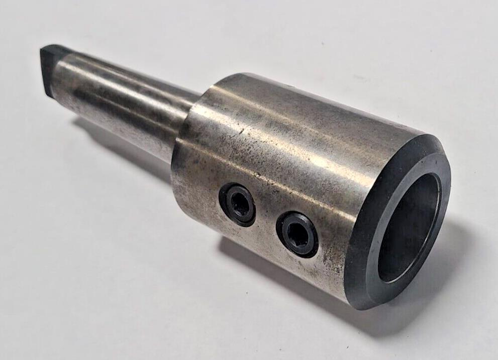 MT5 Lathe Turning Morse Taper 5 Adapter To End Mill Drill Bit 2" Made