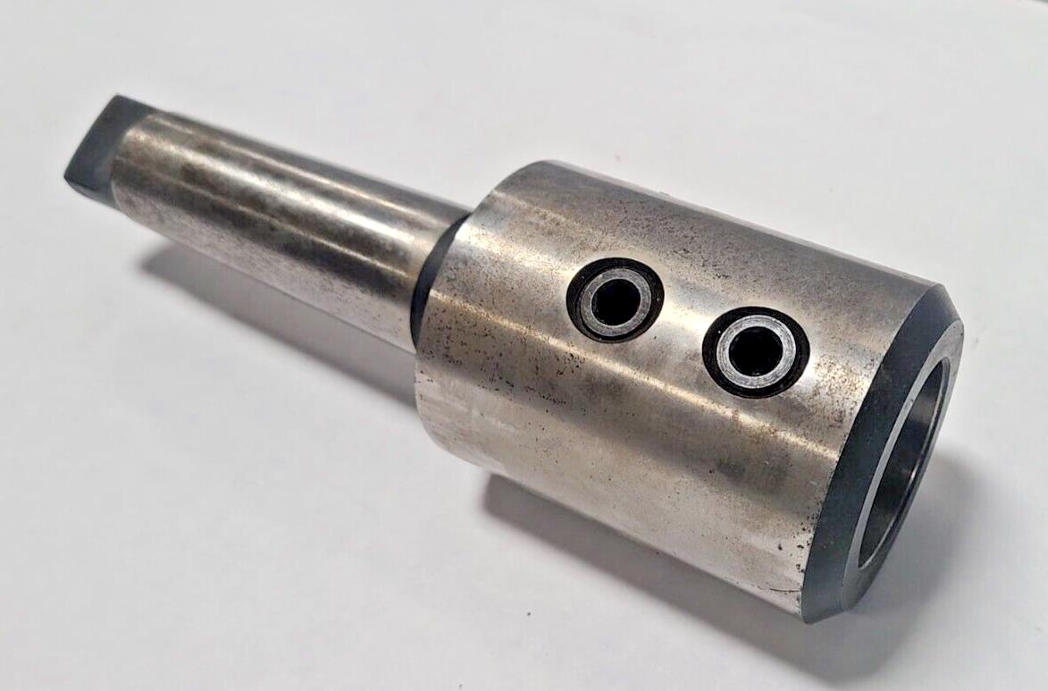 MT5 Lathe Turning Morse Taper 5 Adapter To End Mill Drill Bit 2" Made
