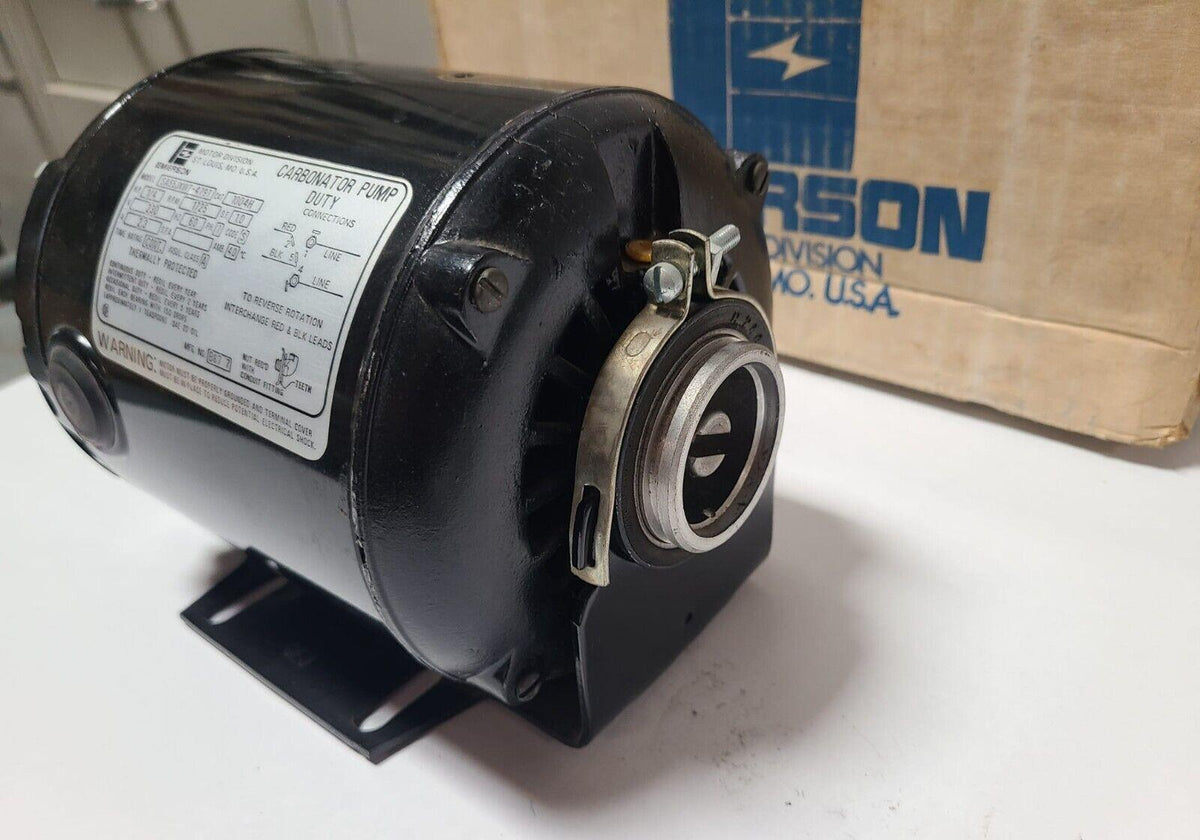 Emerson SA55JXWT-4797 Carbonator Pump Duty Motor 230V 1/4 HP 60Hz 1725