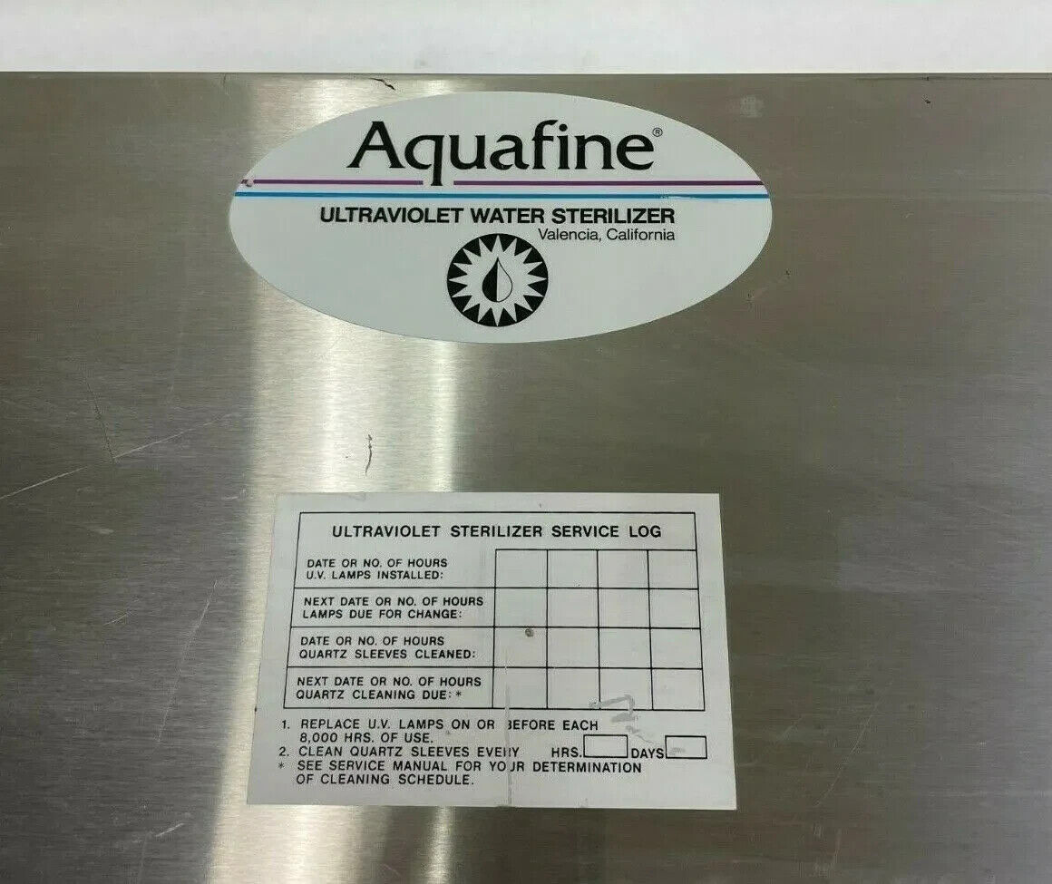 Aquafine Model MP-2-SL Ultraviolet Disinfection Unit