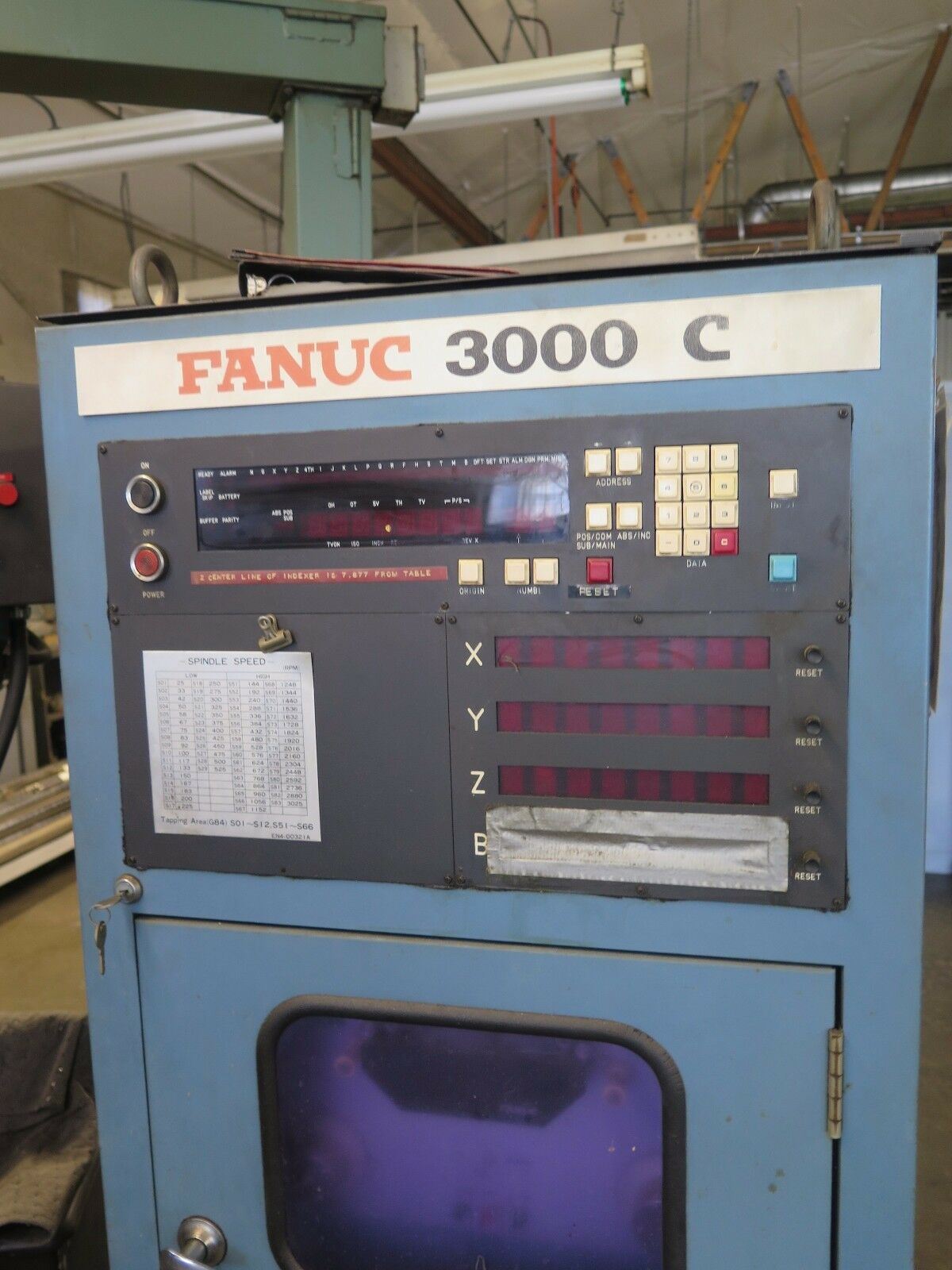 Fanuc 3000 C Control for Matsuura Model MC-1000V CNC Vertical Machinin