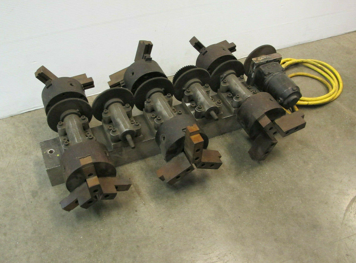 Multi Station Rotary Fixture With 6 Chucks for Electron Beam Welder Mo