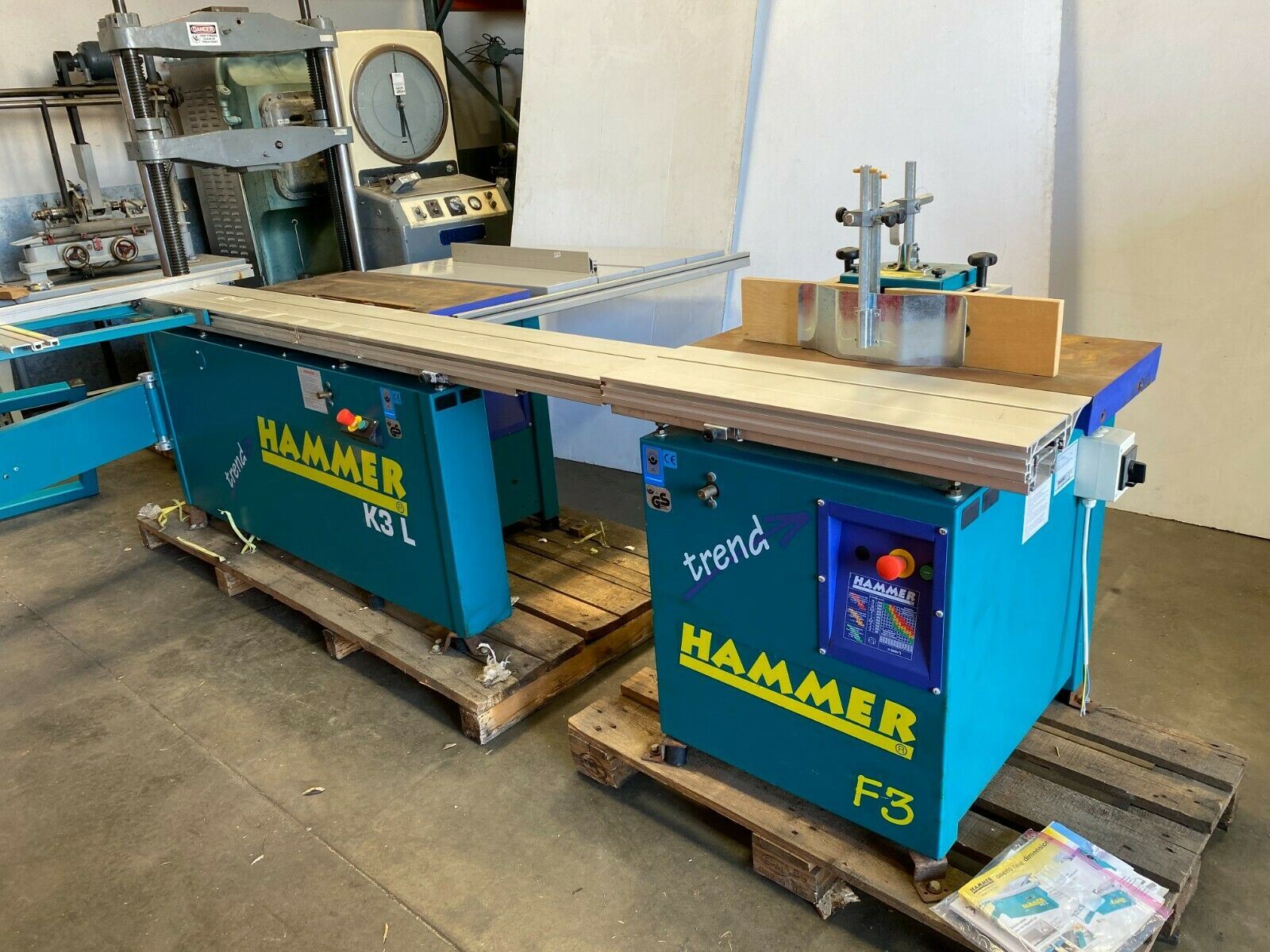 Hammer F3 Wood Shaper Sliding Table Spindle Modular New