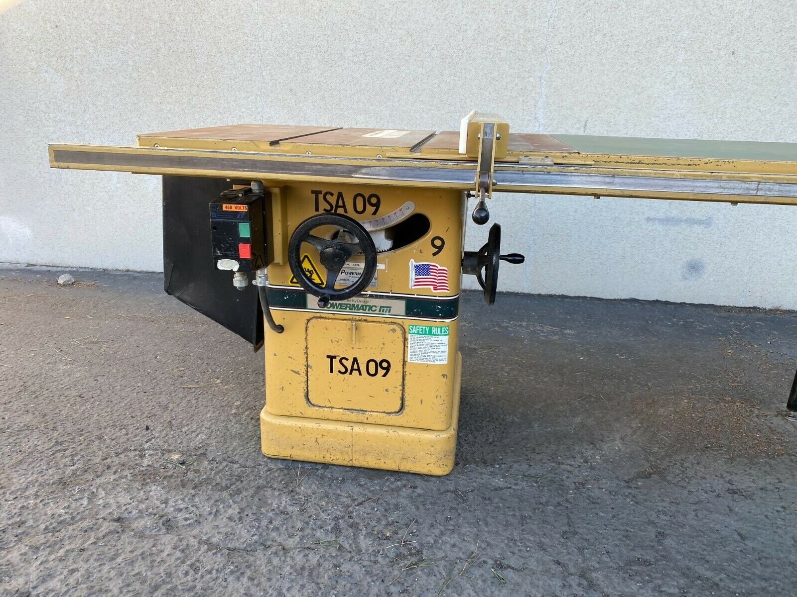 Powermatic Model 66 Table Saw 5HP, 230/460V, 3 Phase WoodWorking Machi