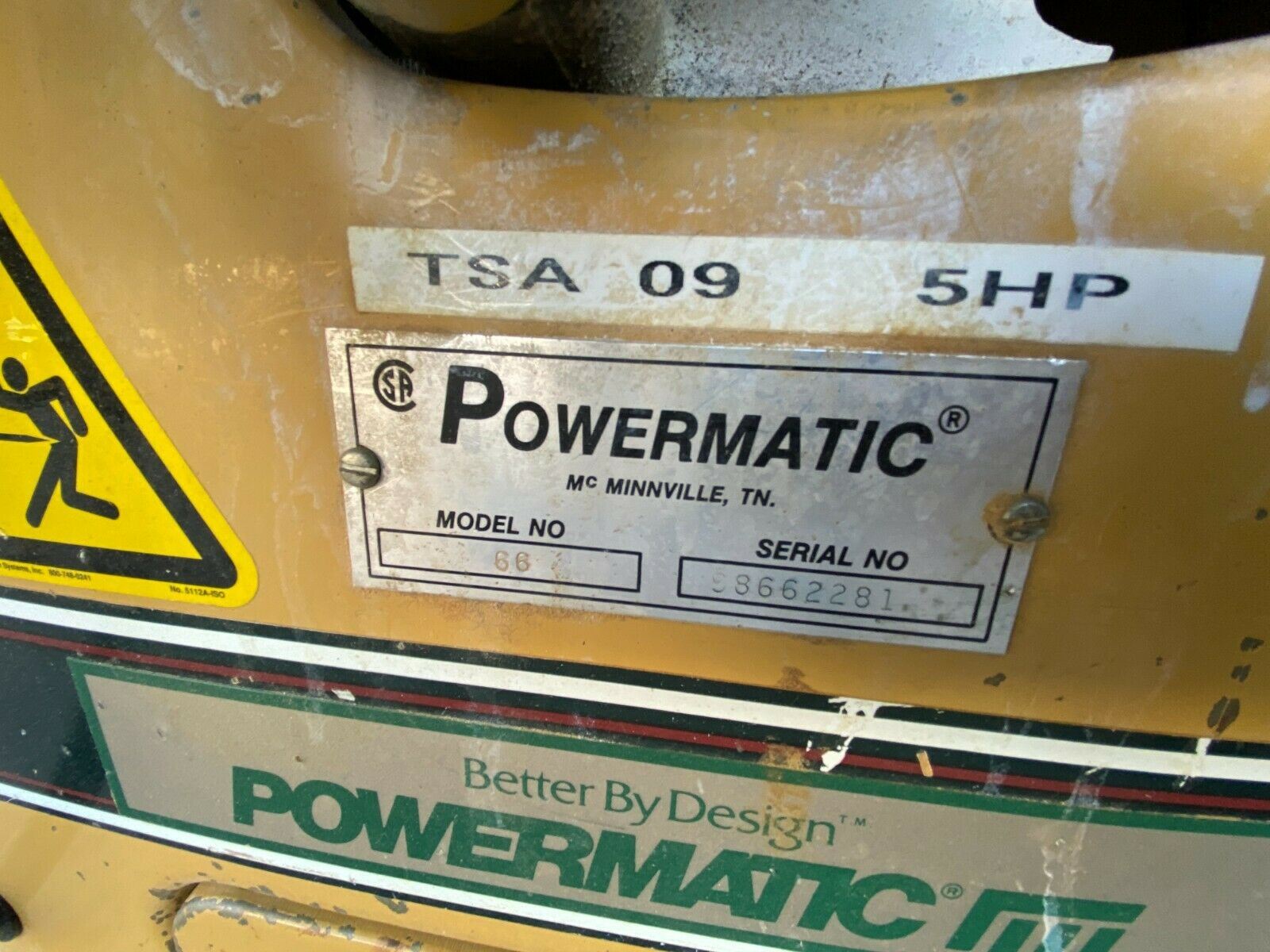 Powermatic Model 66 Table Saw 5HP, 230/460V, 3 Phase WoodWorking Machi
