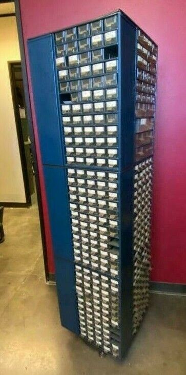 Large Lot of Resistors Display Cabinet Organizer Drawers Complete Set