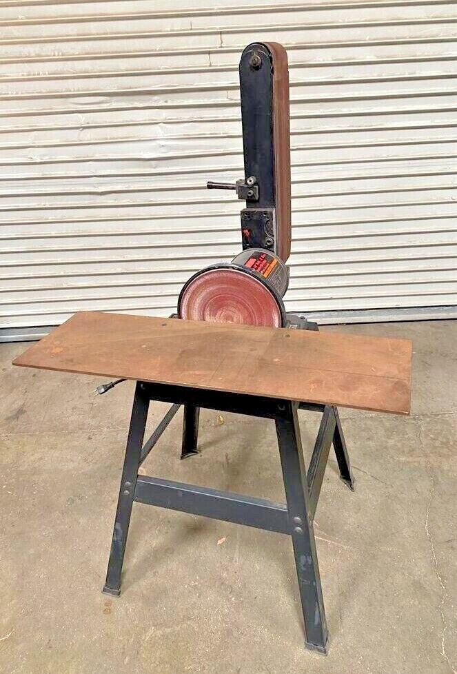 Craftsman 351.225950 6" x 48" Belt 9" Disc Grinder Sander 1 1/2 HP Wit