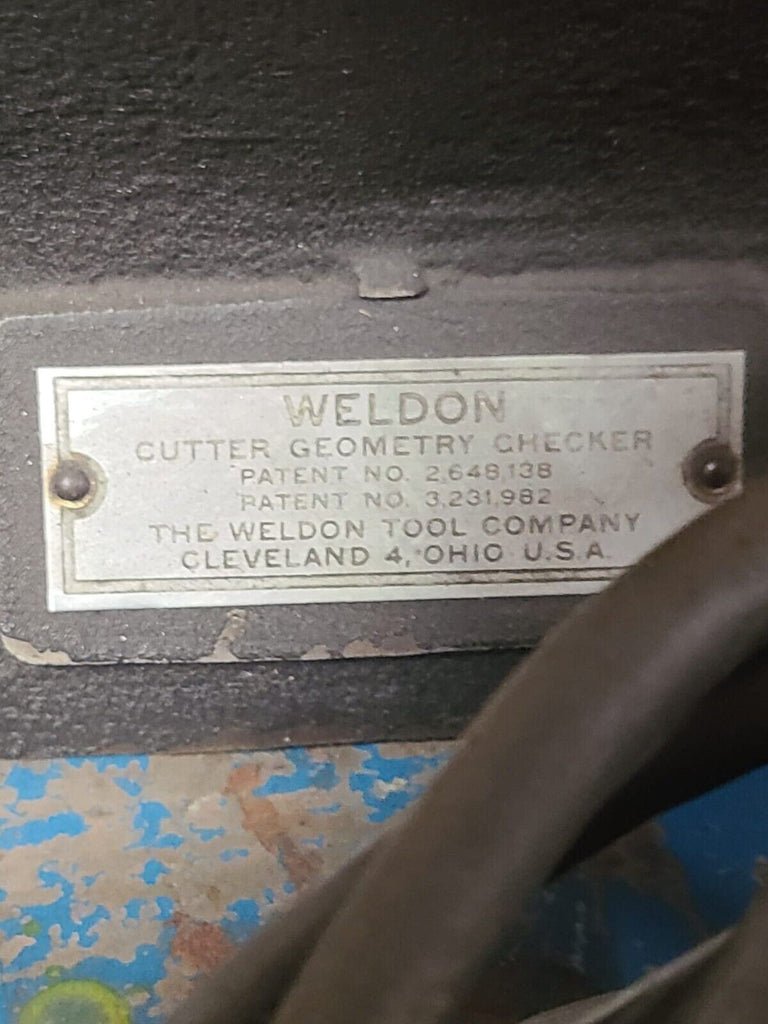 Vintage Machinist WELDON Tool CUTTER GEOMETRY CHECKER