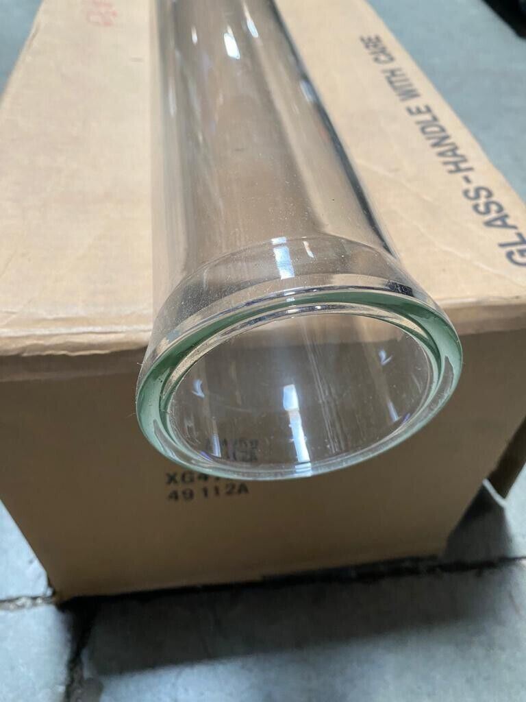 Lot of 2 Glass STD Flange Pipe Glass Tube 3 x 55 Schott