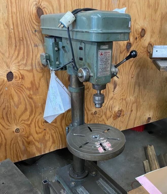 associated machine tool heavy duty drill press 12 speed