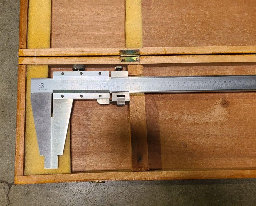 Vernier Caliper 0-40" / 0-1000 mm 100 cm Wooden Case Heavy Duty