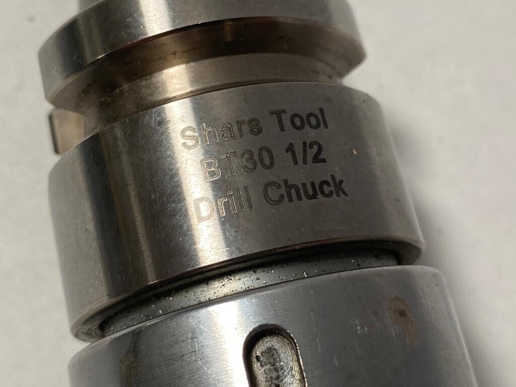 Shars Tool BT30 1/2 Drill Chuck Keyless Integral Shank Tool Holder