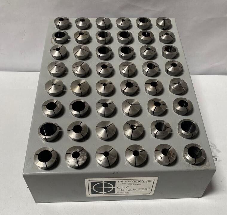 48 Pcs Set of 5C Collets With True Position CNC Organizer